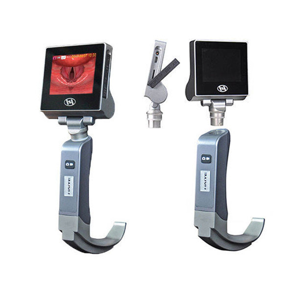 CMOS Rigid Video Laryngoscope With 5 Size Reusable Blades 3.0 Inch Full ...