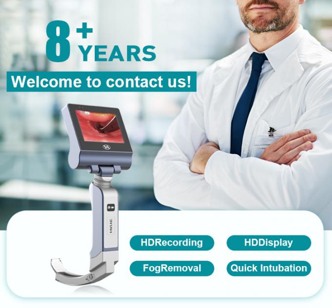 3 Inch Screen Surgical Endoscope Intubation Video Laryngoscope FOV 72 ...